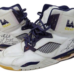 1990 Karl Malone Utah Signed Game Worn Sneakers Shoes LA Gear RARE 154711