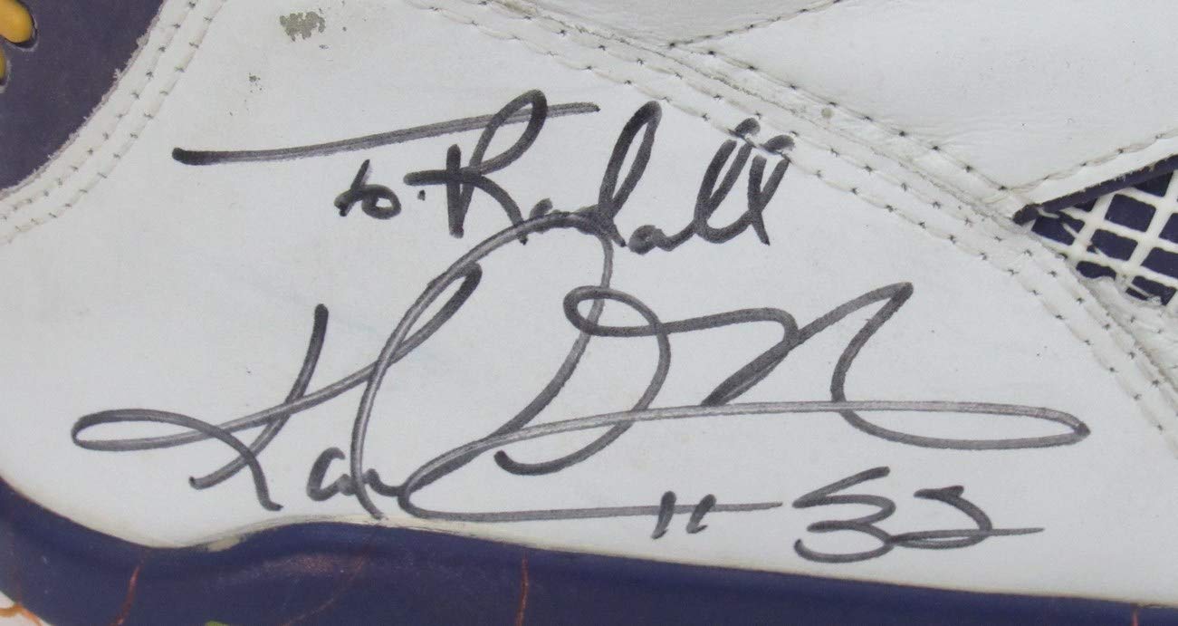 1990 Karl Malone Utah Signed Game Worn Sneakers Shoes LA Gear RARE 154711