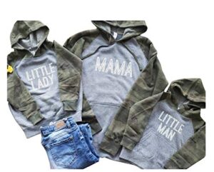 jcdzsw mommy and me outfits matching mommy daughter mama sweatshirt matching mom and son camo hoodies mama and me outfits sweatshirts pullover sets mothers day gift sweatshirt (t4g)