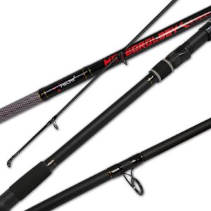 fiblink surf spinning rod portable travel spinning rod saltwater surf fishing rod (3-piece 12')