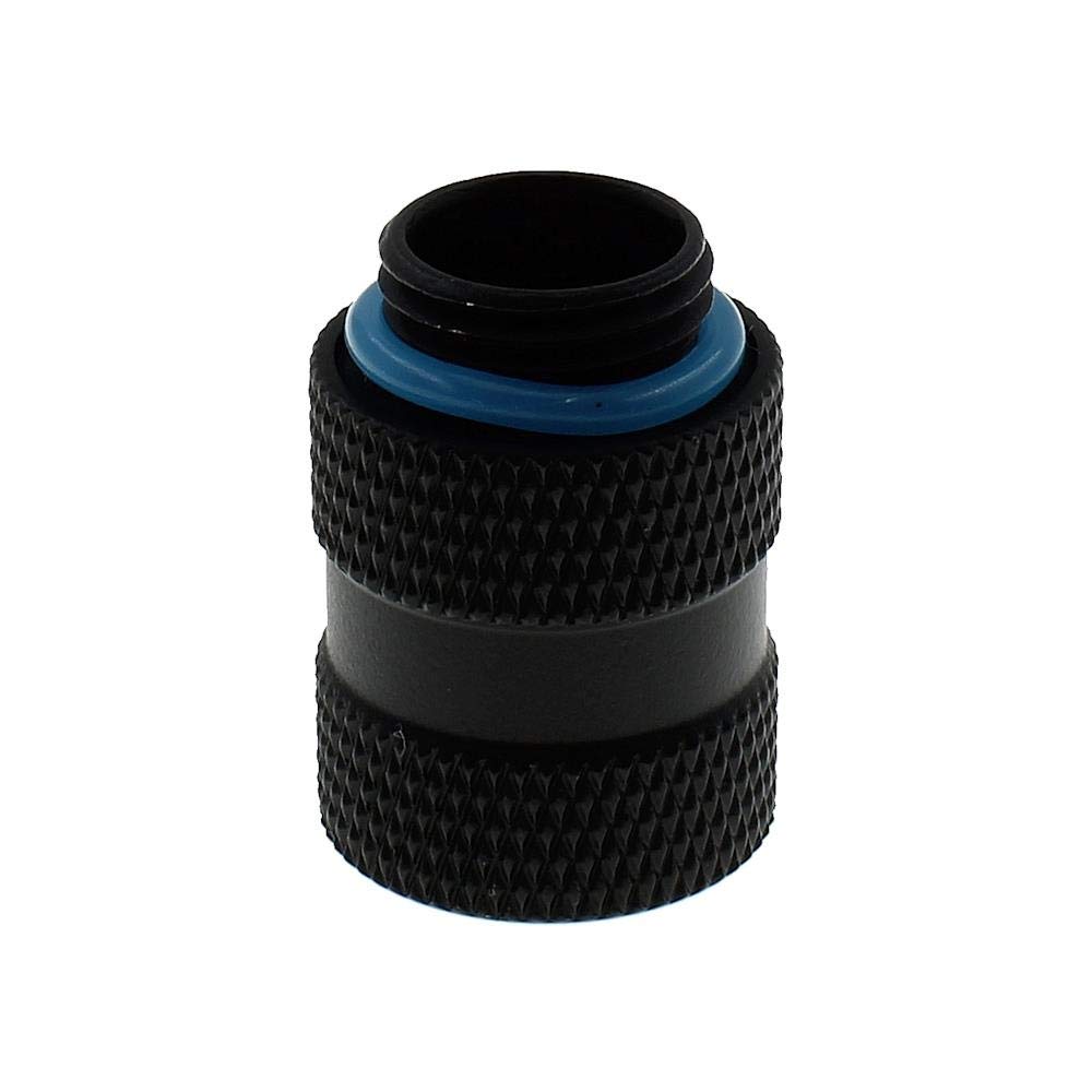 XSPC G1/4" 20mm Male to Female Fitting, Matte Black