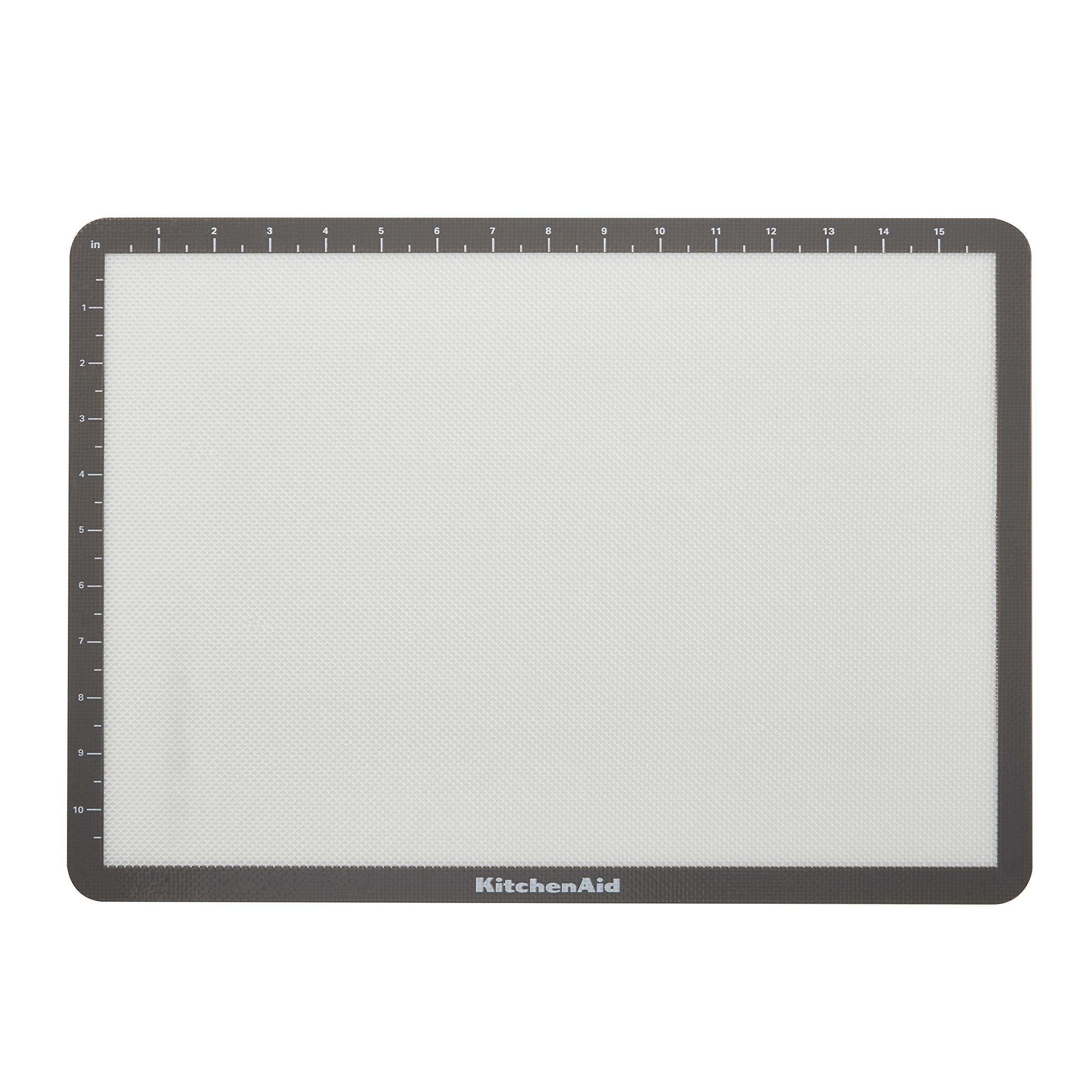 KitchenAid Silicone Baking Mat, 12x17-Inch, Gray