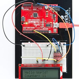 SparkFun 16x2 SerLCD - RGB Backlight (Qwiic) - Compatible with Arduino LCD Communicate Over Serial I2C and SPI 3.3V Compatible