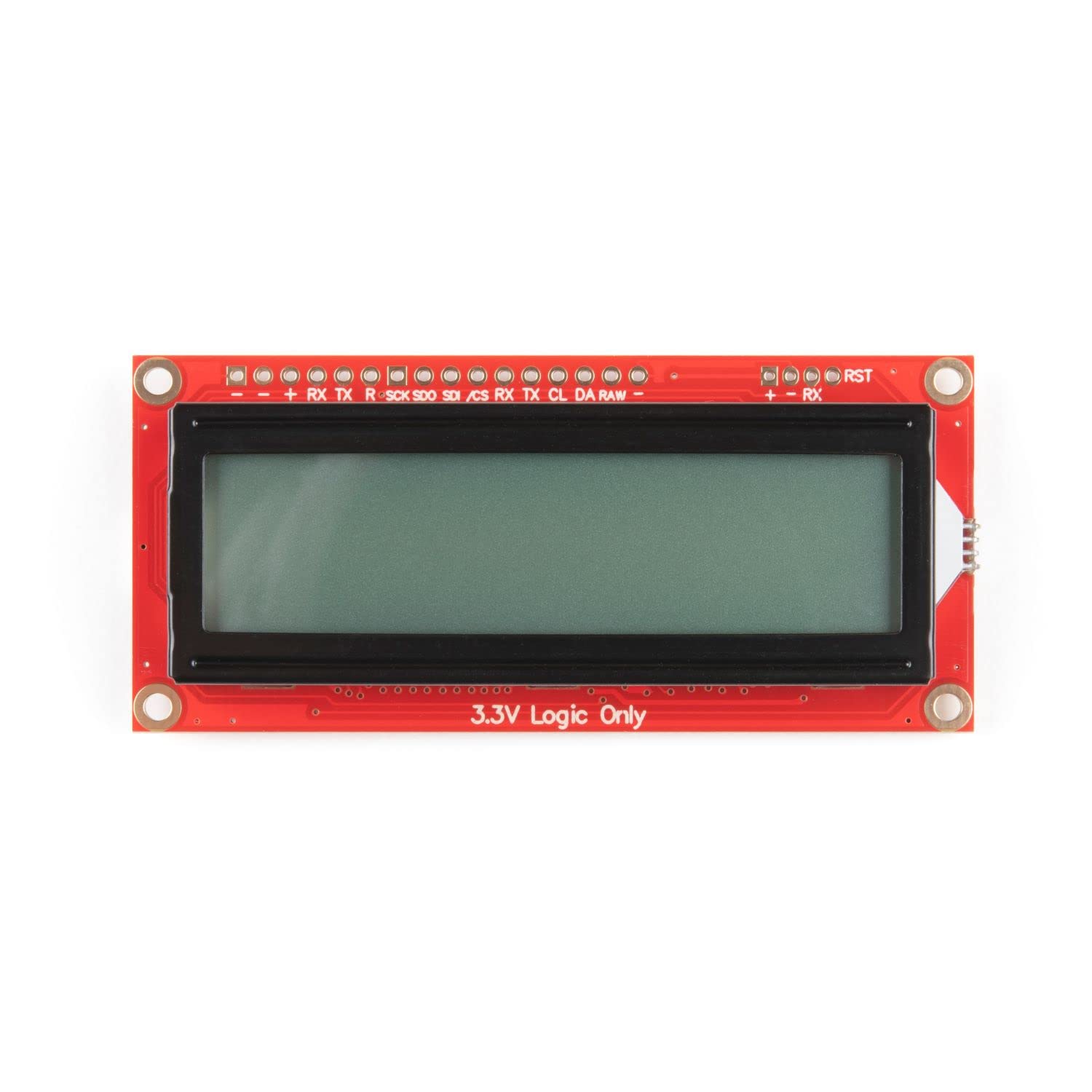 SparkFun 16x2 SerLCD - RGB Backlight (Qwiic) - Compatible with Arduino LCD Communicate Over Serial I2C and SPI 3.3V Compatible