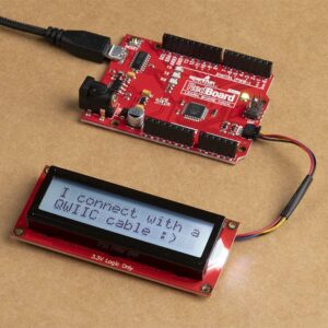 SparkFun 16x2 SerLCD - RGB Backlight (Qwiic) - Compatible with Arduino LCD Communicate Over Serial I2C and SPI 3.3V Compatible