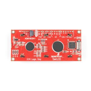 SparkFun 16x2 SerLCD - RGB Backlight (Qwiic) - Compatible with Arduino LCD Communicate Over Serial I2C and SPI 3.3V Compatible