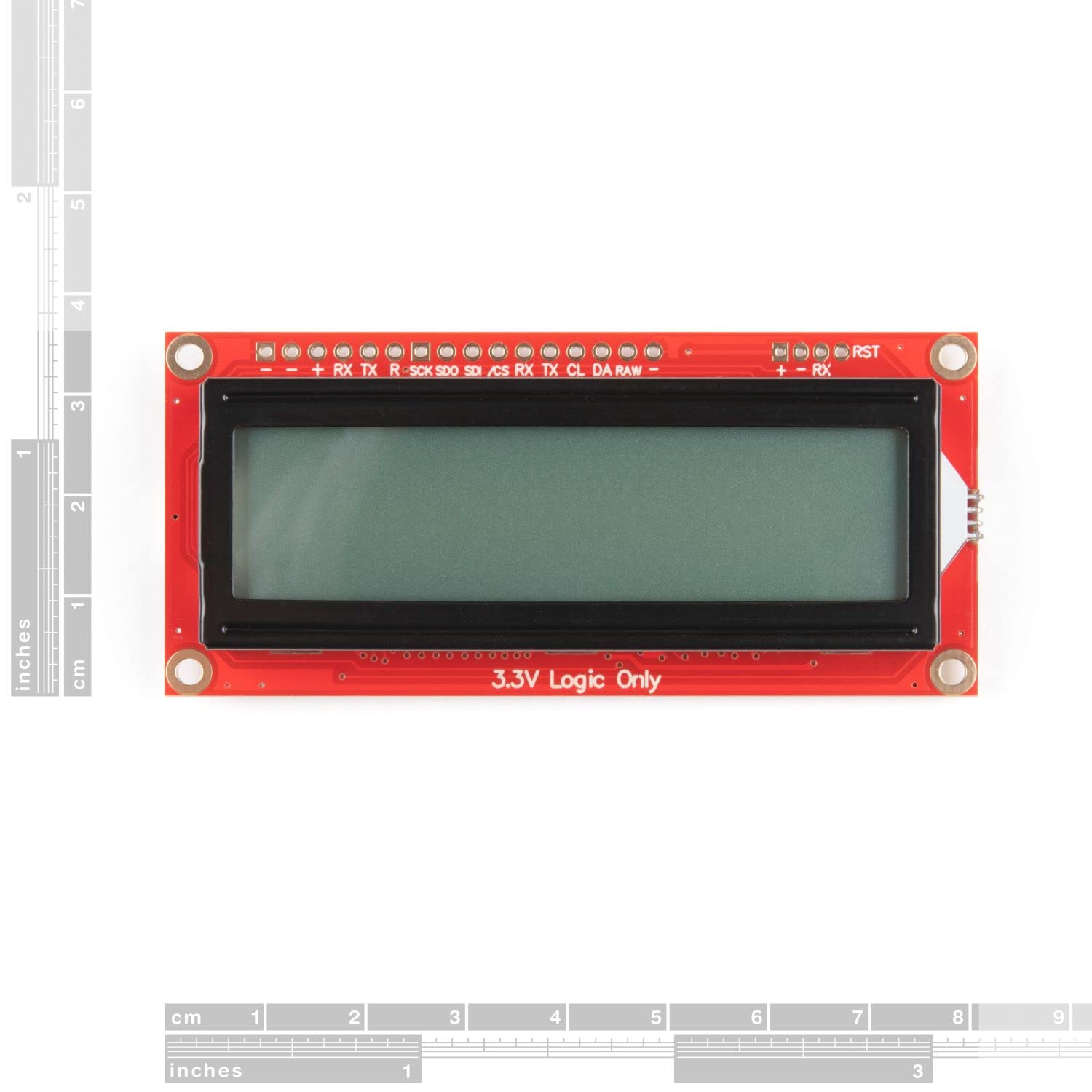 SparkFun 16x2 SerLCD - RGB Backlight (Qwiic) - Compatible with Arduino LCD Communicate Over Serial I2C and SPI 3.3V Compatible