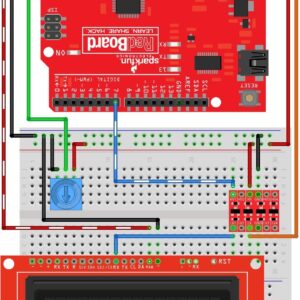 SparkFun 16x2 SerLCD - RGB Text (Qwiic) - Red/Green/Blue Text on Black Display 3.3v Logic and Power