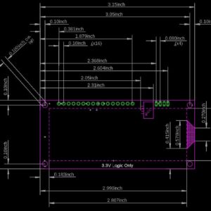 SparkFun 16x2 SerLCD - RGB Text (Qwiic) - Red/Green/Blue Text on Black Display 3.3v Logic and Power