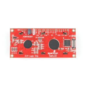 SparkFun 16x2 SerLCD - RGB Text (Qwiic) - Red/Green/Blue Text on Black Display 3.3v Logic and Power