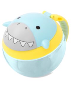 skip hop baby snack container, zoo snack cup, shark