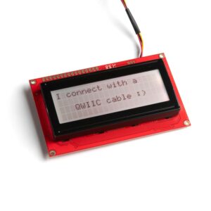 sparkfun 20x4 serlcd - rgb backlight (qwiic) - black on red/green/blue display communicate with serial i2c spi 3.3v logic and power