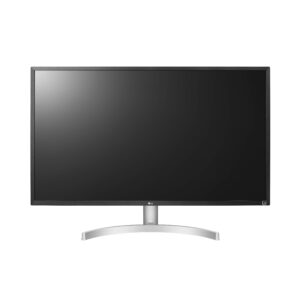 LG 32UL500-W 32 Inch UHD (3840 x 2160) VA Display with AMD FreeSync, DCI-P3 95% Color Gamut and HDR 10 Compatibility, Silver/White (Renewed)