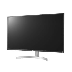 LG 32UL500-W 32 Inch UHD (3840 x 2160) VA Display with AMD FreeSync, DCI-P3 95% Color Gamut and HDR 10 Compatibility, Silver/White (Renewed)