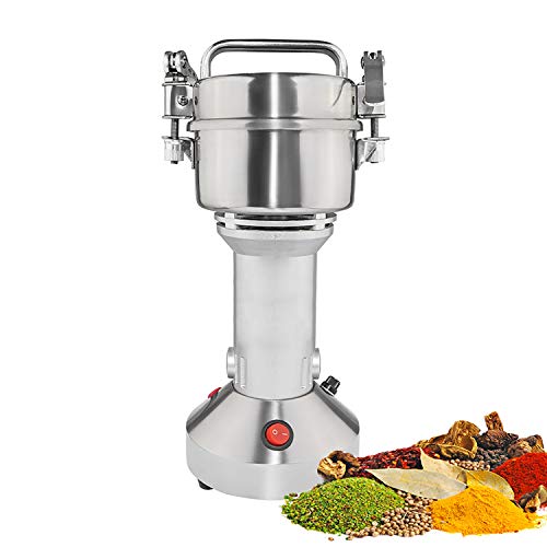 GorillaRock Grain Mill Commercial | Electric Wheat Grinder | Spices and Herbs | Stainless Steel | 110V (100gr)