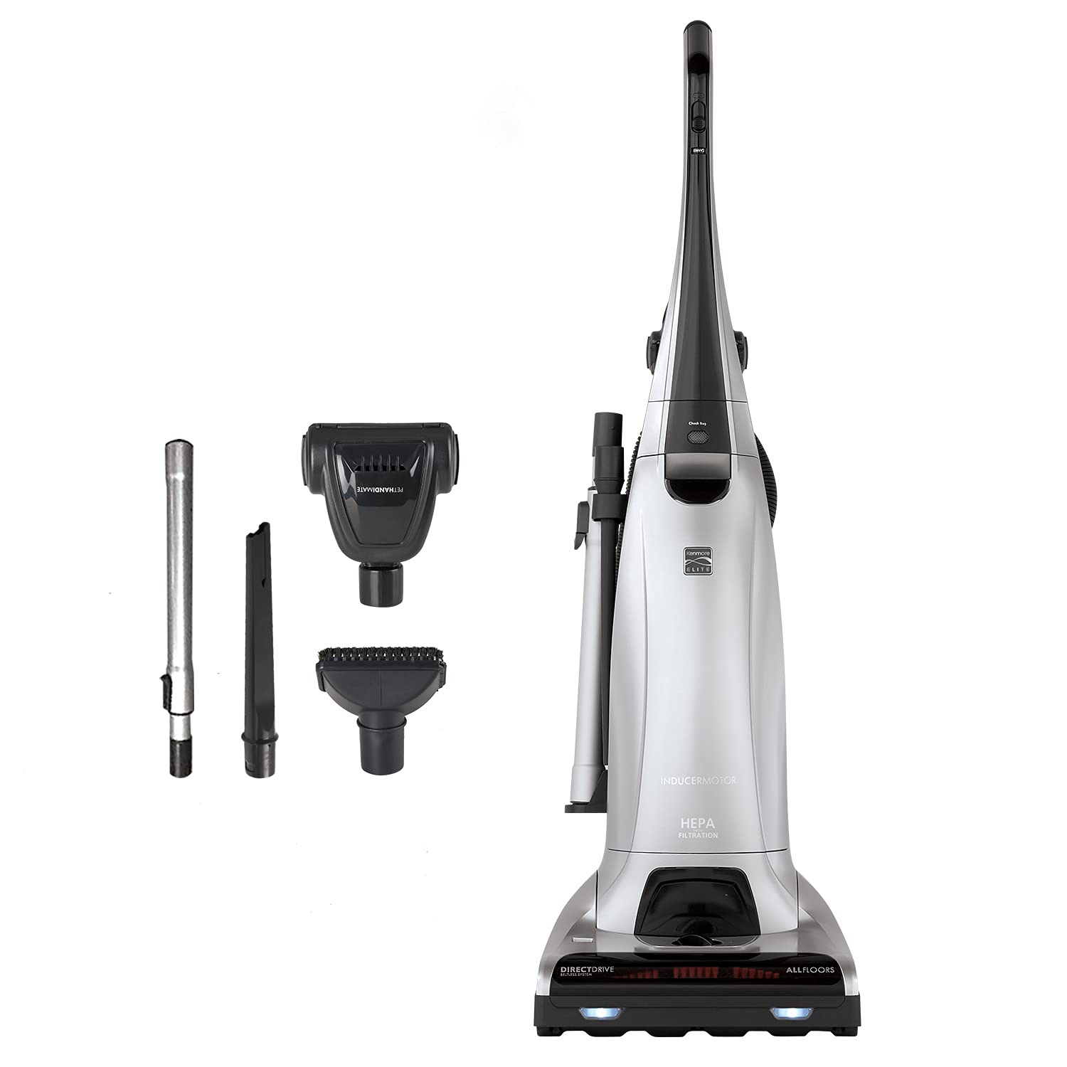 Kenmore Elite 31150 Pet Friendly Bagged Upright Beltless Vacuum w/Pet Handi-Mate, Triple HEPA, 3D Inducer Motor, Telescoping Wand, 5-Position Height Adjustment, 3 Cleaning Tools