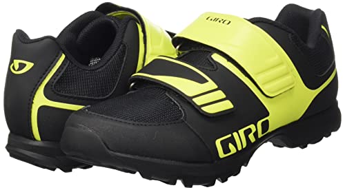 Giro Berm Cycling Shoe - Men's Black/Citron Green 47