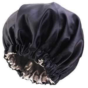 satin silk hair bonnet for sleeping for women, natural hair