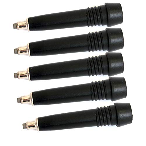 5Pcs Trekking Pole Tips Universal Trekking Poles Replacement Tips Fits for Standard Trekking, Walking and Hiking Pole, Black