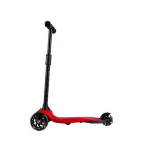 Kick Scooter for Kids Boys Girls, 3 Wheel Scooter for Toddler for 2-5 Years Old, Adjustable Height, Light Up Flashing Wheels, Removable Handlebar, Lean to Steer, Easy to Carry (Red)