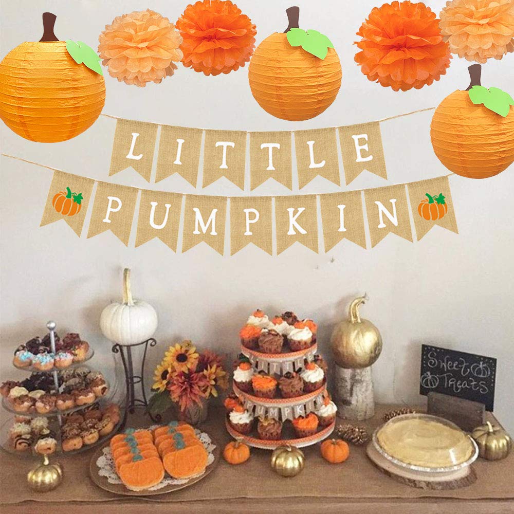 CHRORINE Fall Home Decor Birthday Party Decorations, Fall Little Baby Pumpkin Party 1st Birthday Baby Shower Decorations, Autumn Class School Office Decor