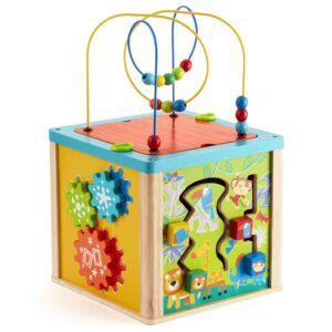 imaginarium wooden activity cube (ad21159)