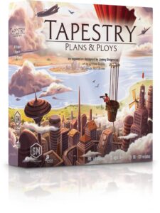 stonemaier games: tapestry: plans & ploys expansion | add to tapestry (base game) | new civilizations, new achievements, and new landmarks | ages 14+, 1-5 players, 120 mins