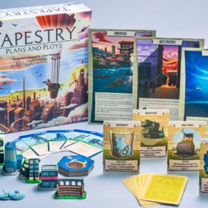 Stonemaier Games: Tapestry: Plans & Ploys Expansion | Add to Tapestry (Base Game) | New Civilizations, New Achievements, and New Landmarks | Ages 14+, 1-5 Players, 120 Mins