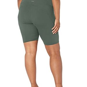 Jockey Women's Plus Size Curved Contour Bike Short, Rosemary, 1X