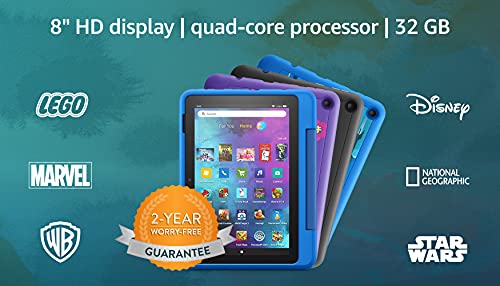 Amazon Fire HD 8 Kids Pro tablet, 8" HD, ages 6–12, 32 GB, (2021 release), Doodle