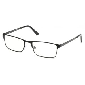 joo'rti blue light glasses, bluelight blocking glasses, metal rectangle frame gaming computer glasses for men, fake glasses, black, 1 pair