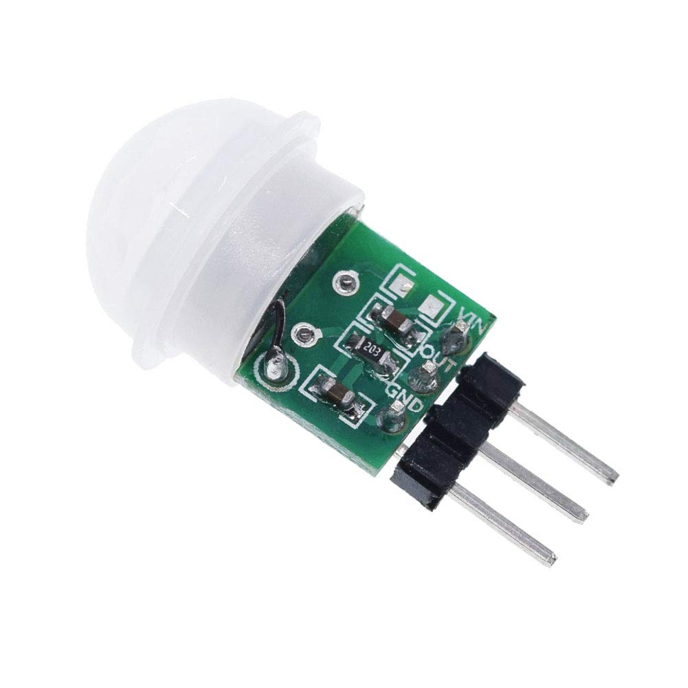 ALAMSCN 6PCS AM312 Mini IR Human Sensor Module HC-SR312 Pyroelectric PIR Infrared Motion Automatic Detector for Arduino + Dupont Wire