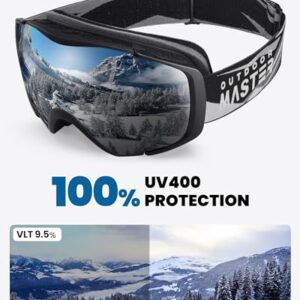 OutdoorMaster Ski Goggles with Cover Snowboard Snow Goggles OTG Anti-Fog for Youth Teenager