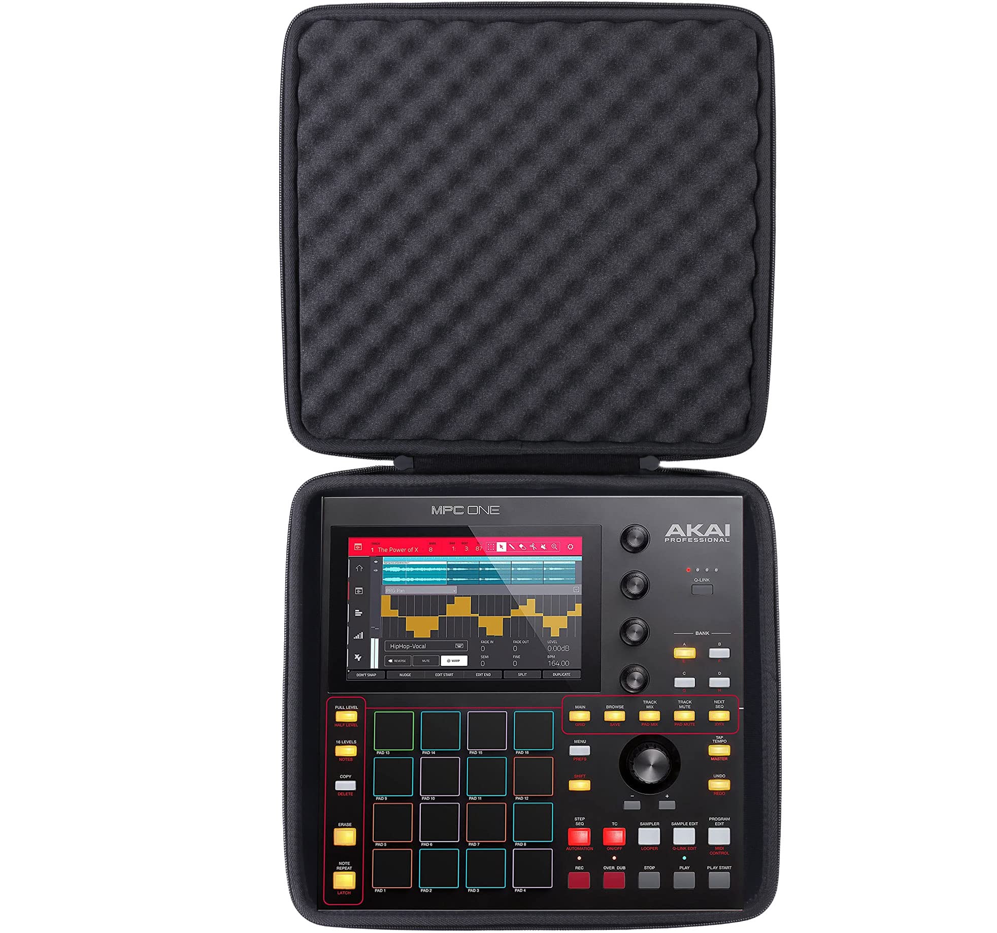 co2CREA Hard Case Compatible with Akai Professional MPC One+ MPC One Standalone Drum Machine Sampler MIDI Controller