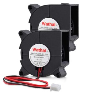 wathai 40mm x 20mm dc brushless cooling blower fan 24v 2pin 2 pcs