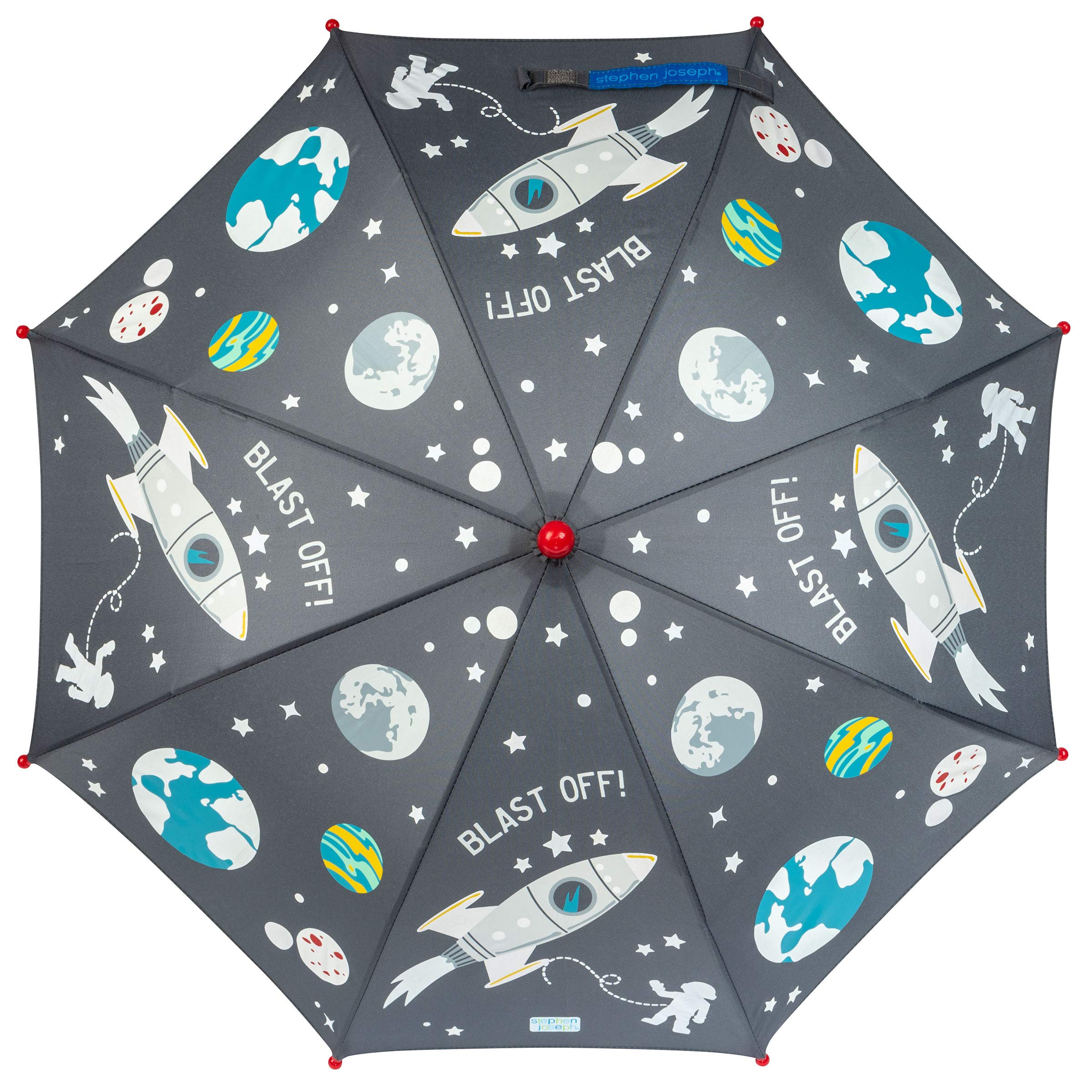 Stephen Joseph Kids' Color Changing Umbrella, Space, 23" X28