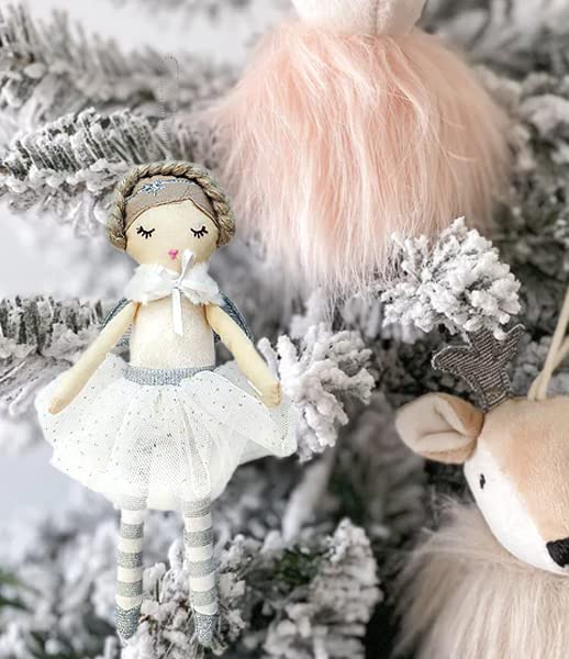 Mon Ami Christmas Decoration White Snow Angel Doll Ornament, Cute Angel Doll Home Décor, Holiday Decor, Christmas Decor, Hanging Pendant, 10IN