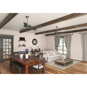 Hunter Fan Company, 51119, 60 inch Royal Oak Matte Silver Ceiling Fan and Handheld Remote