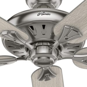 Hunter Fan Company, 51120, 60 inch Royal Oak Brushed Nickel Ceiling Fan and Handheld Remote