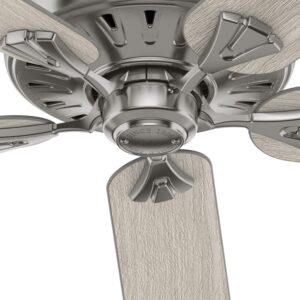 Hunter Fan Company, 51120, 60 inch Royal Oak Brushed Nickel Ceiling Fan and Handheld Remote