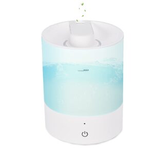 cool mist humidifier, 2.8l humidifiers for bedroom, home, office, automatic shut-off & 7-color night light