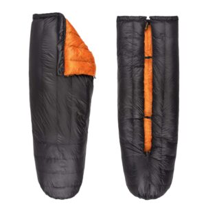 featherstone moondance 25 850 fill power down top quilt mummy sleeping bag alternative for ultralight backpacking camping and thru-hiking