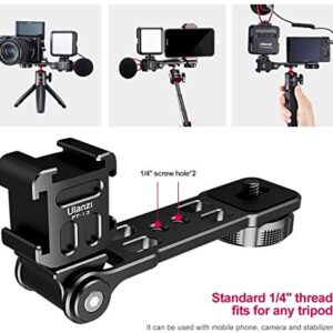 Osmo Mobile 4 Mount, PT-13 Camera Bracket Tripod Cold Shoe Mount for Mic Light Stand Compatible with DJI Osmo Mobile 3 4 Zhiyun Smooth 4 q q2 Moza Mini s Hohem isteady Gimbals Stabilizer