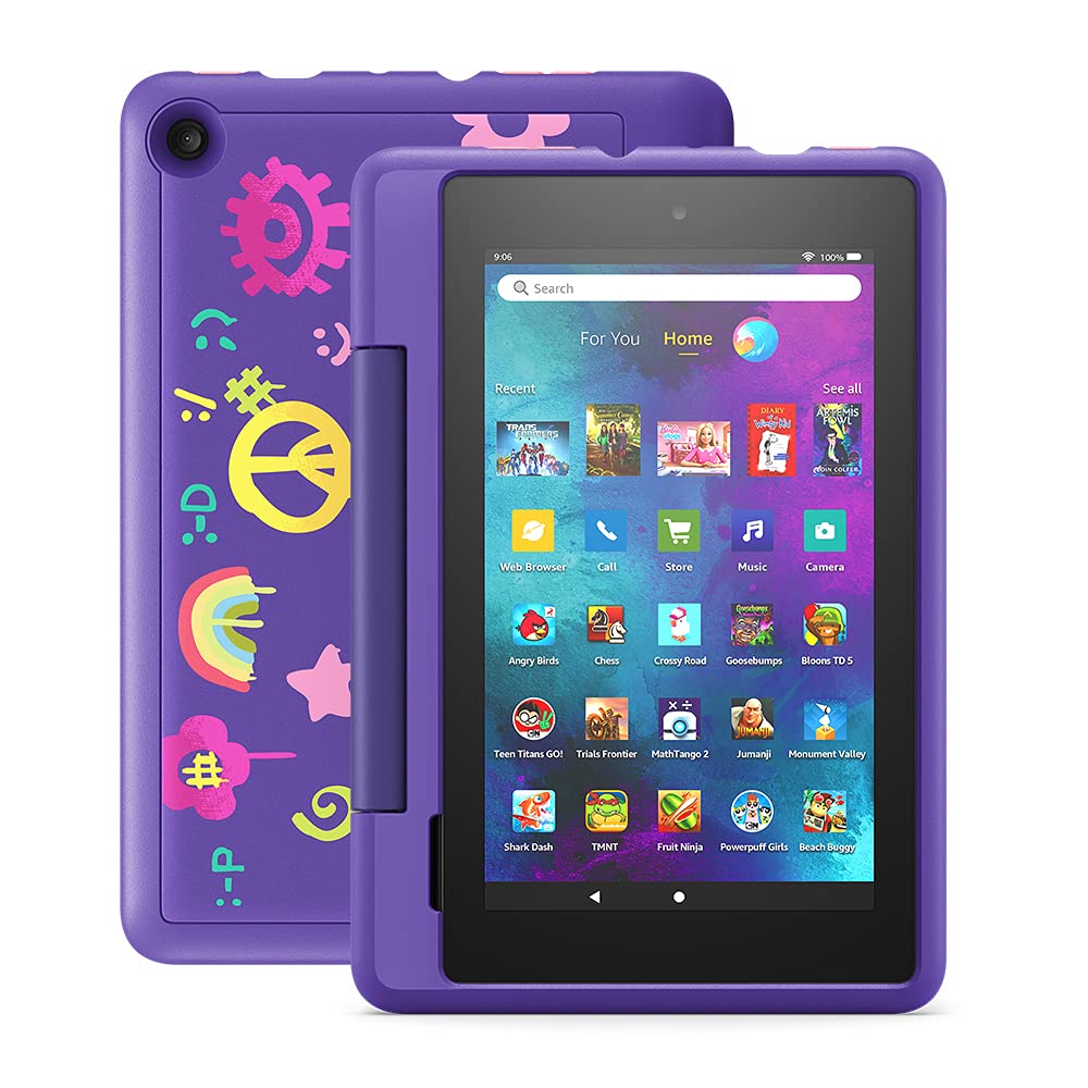 Fire 7 Kids Pro tablet, 7" display, ages 6+, 16 GB, Doodle