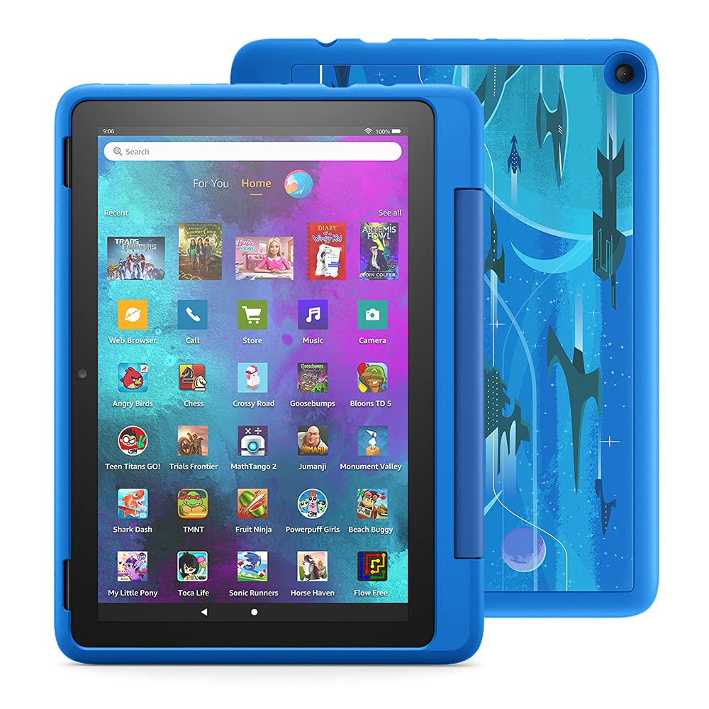 Amazon Fire HD 10 Kids Pro tablet, 10.1", 1080p Full HD, ages 6–12, 32 GB, (2021 release), named "Best Tablet for Big Kids" by Good Housekeeping, Intergalactic