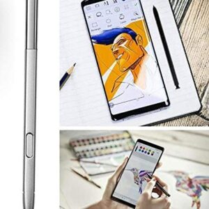 2PCS Galaxy Note 8 Pen Replacement Stylus Touch S Pen Galaxy Note 8 Note8 N950 Stylus Touch S Pen +Tips/Nibs+Eject Pin Black (Silver)