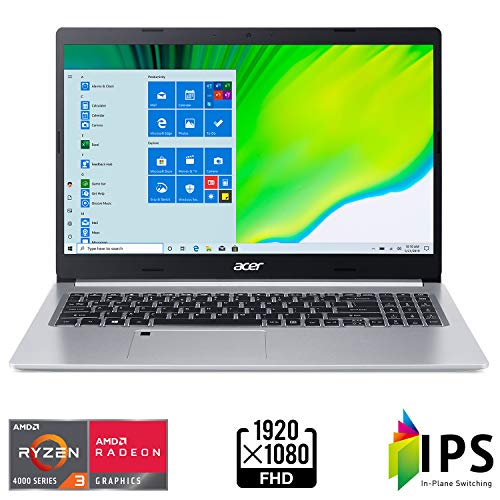 Acer Aspire 5 A515-44-R93G, 15.6" Full HD, AMD Ryzen 3 4300U Mobile Processor with Radeon Graphics, 4GB DDR4, 128GB NVMe SSD, WiFi 5, HD Webcam, Fingerprint Reader, Backlit Keyboard, Windows 10 S