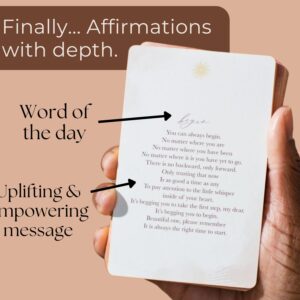 Daily Affirmation Cards for Women - Motivational Cards, Positive Affirmations Cards. Inspirational Manifestation Cards, Thoughtful Spiritual Gifts for Women, Self Care Inspirational Gifts for Women