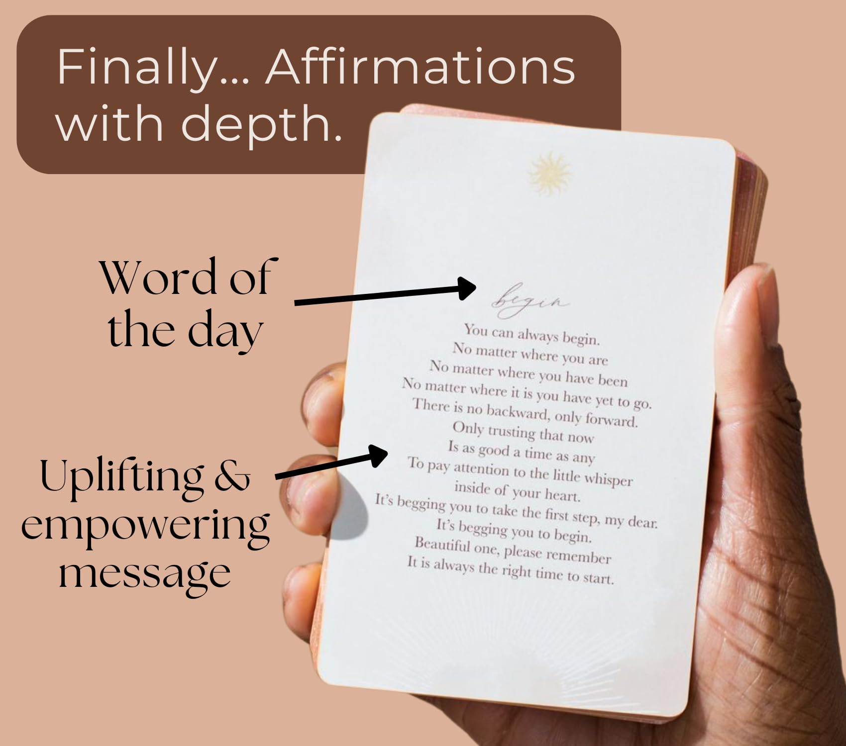 Daily Affirmation Cards for Women - Motivational Cards, Positive Affirmations Cards. Inspirational Manifestation Cards, Thoughtful Spiritual Gifts for Women, Self Care Inspirational Gifts for Women