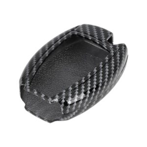 x autohaux tpu car smart key remote flip fob cover shell protective case for mercedes-benz ml350 carbon fiber pattern